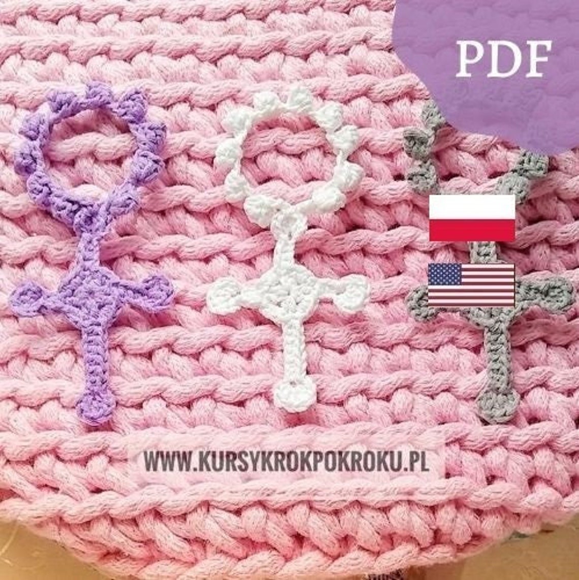 Crocheted Rosary, Rosaries, Rosary Beadst Pattern - PDF Format (polish ...