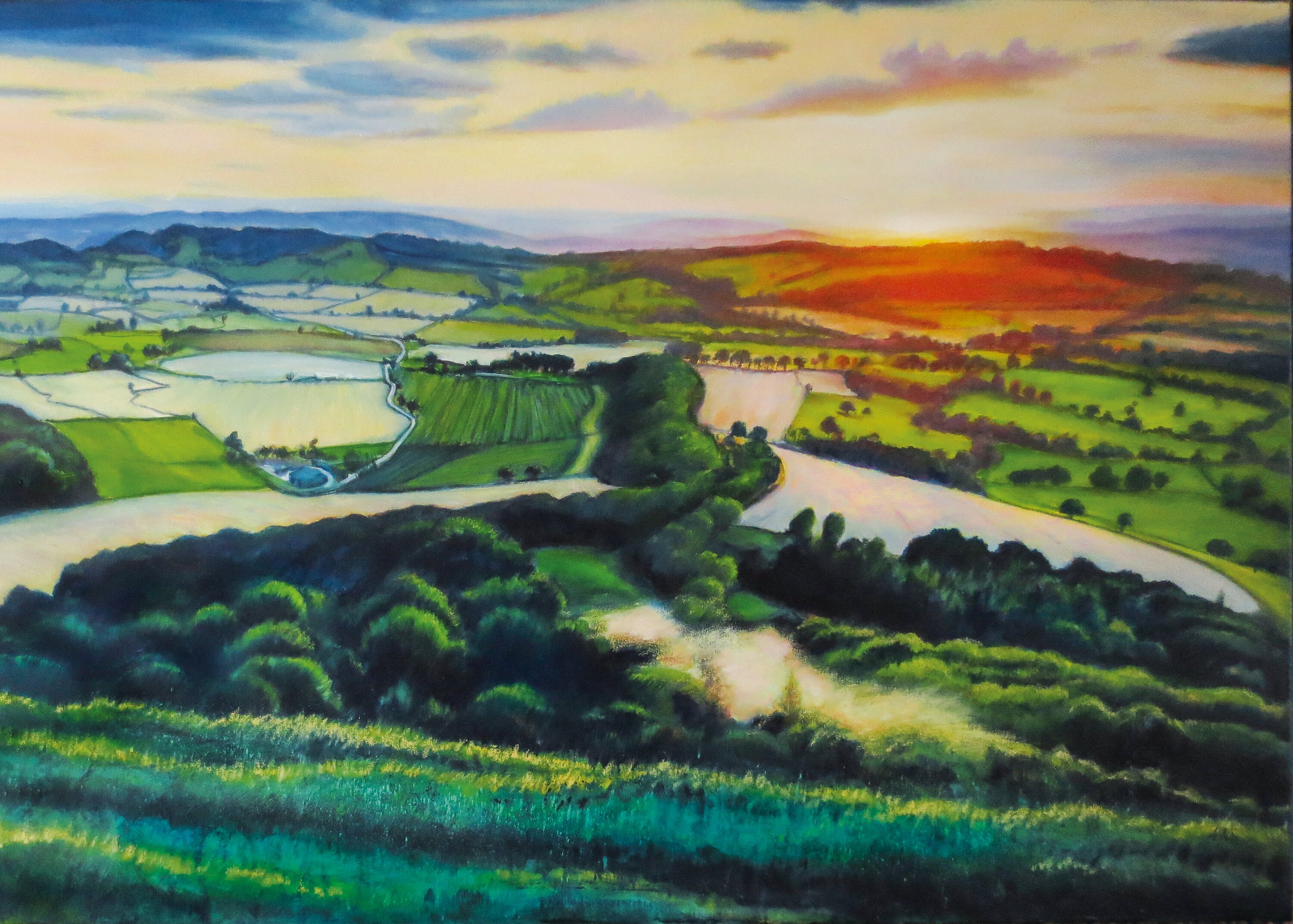 Malvern Hills Art Cards, Landscape Greetings Card Pack by Ivan Maxwell ...