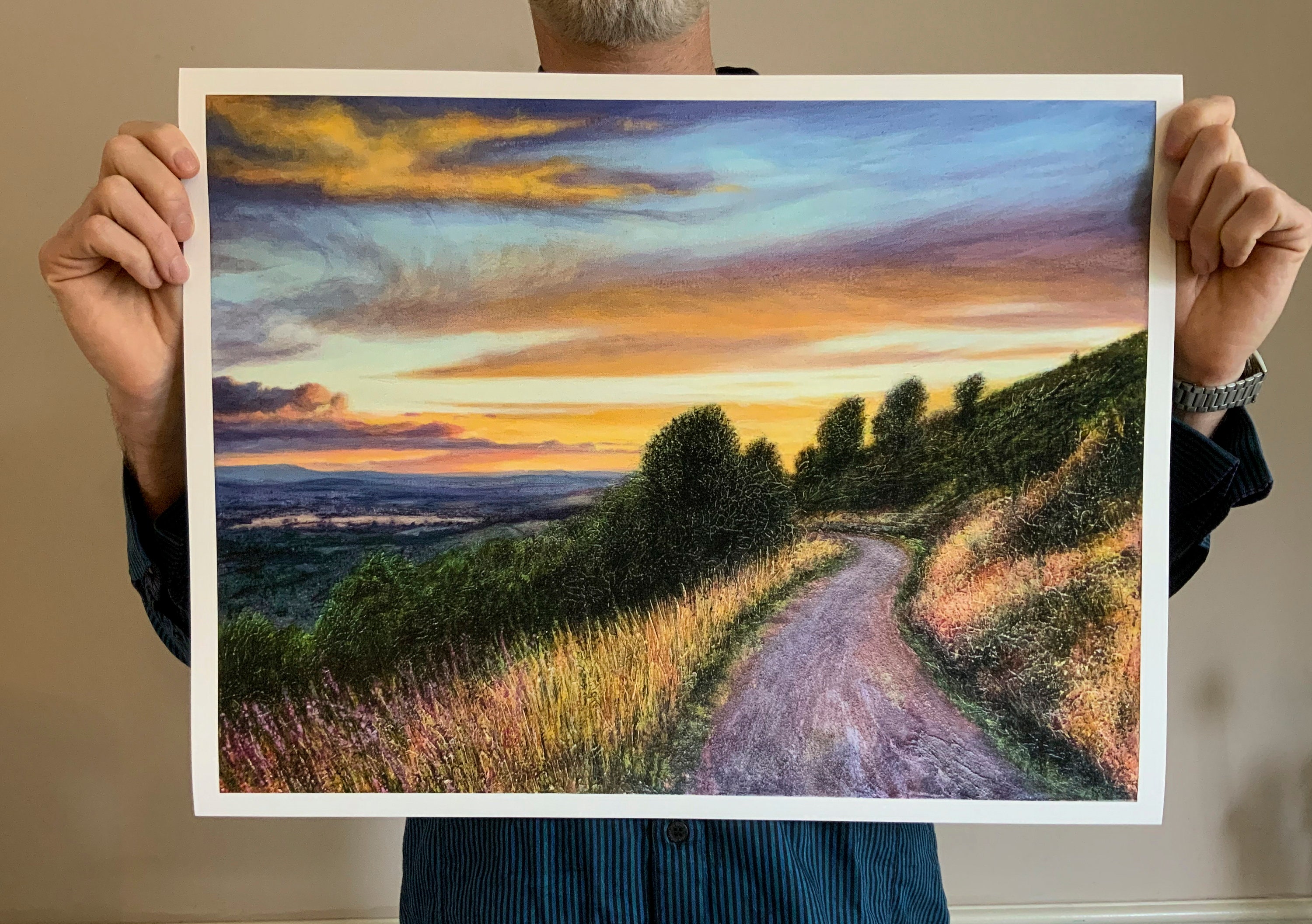 Fine Art Giclée Print, Ivan Maxwell Jones, Sunset From Sugar Loaf Hill ...