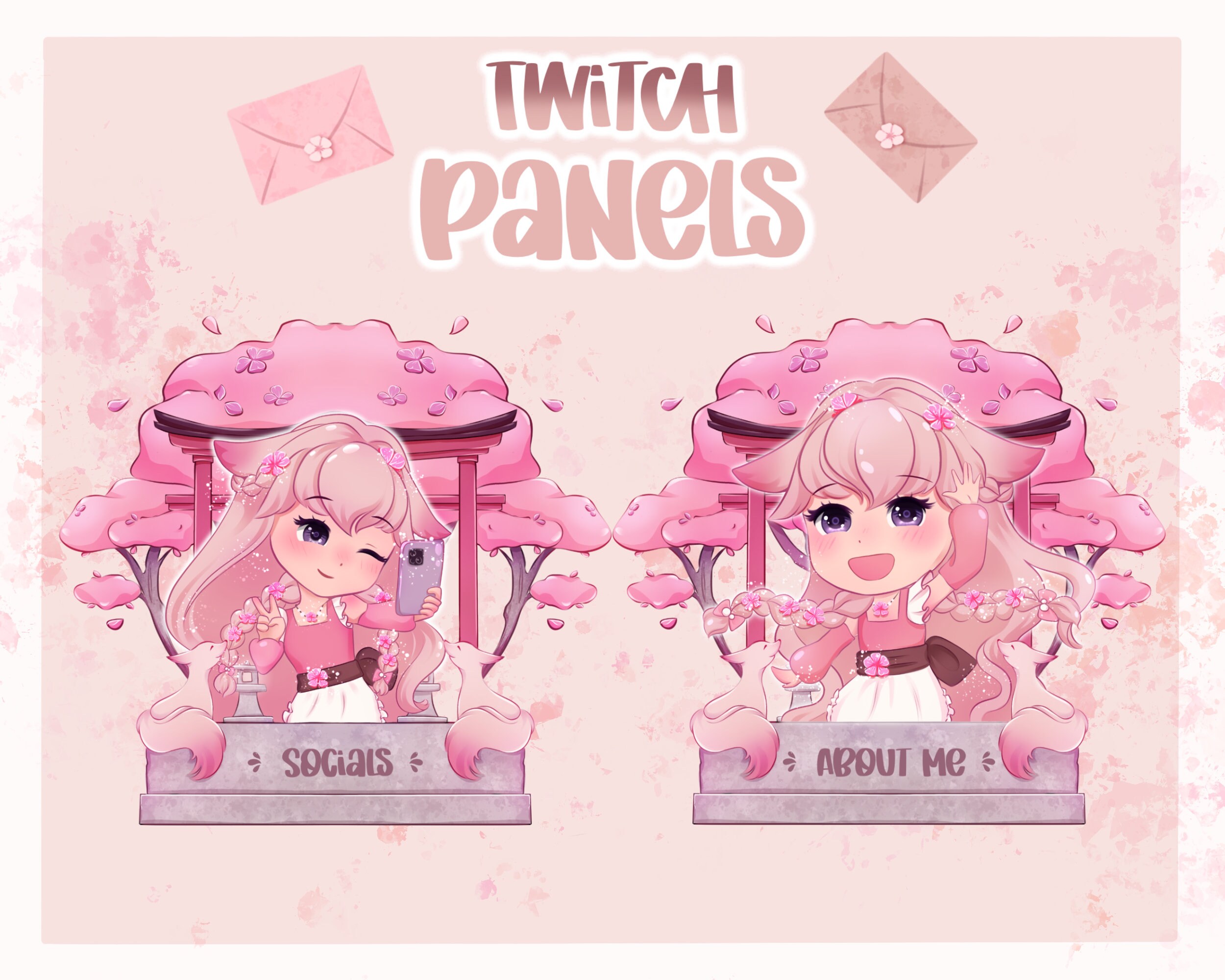 Twitch Panels Twitch Panel Twitch Panels Chibi Chibi - Etsy Australia