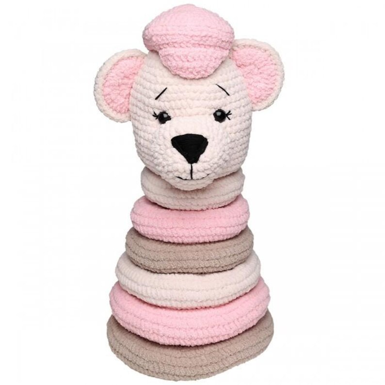 Crochet Stacking Animals Pattern PDF, DIY Amigurumi Toy Set, Handmade ...