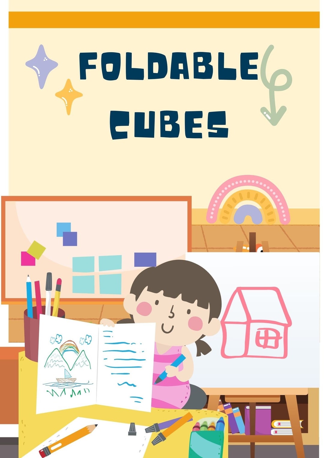 How to Make Foldable Cubes for Kids Ebook - Etsy