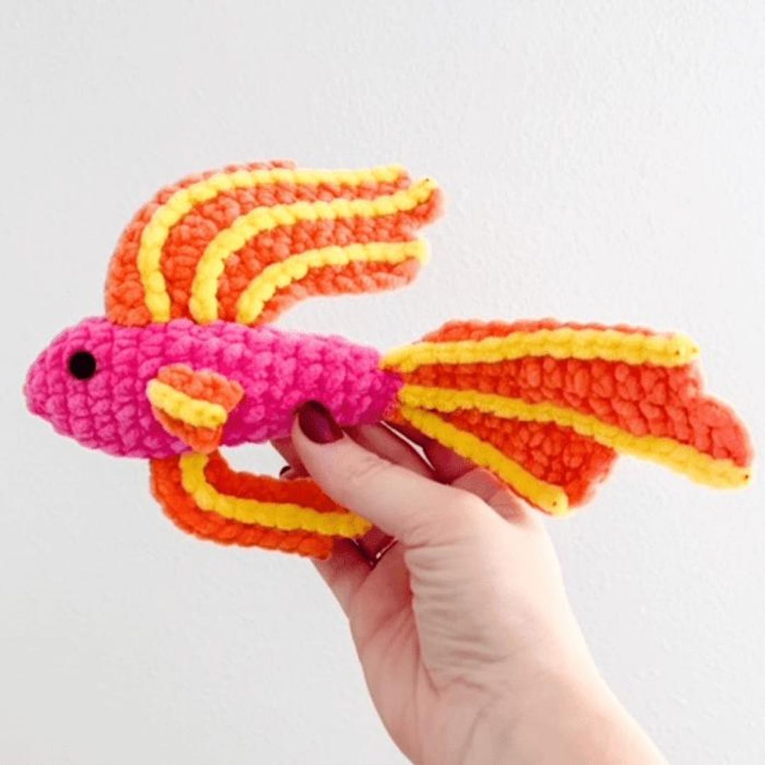 Beautiful Betta Fish Crochet Pattern – Versatile Amigurumi Design, Fun ...