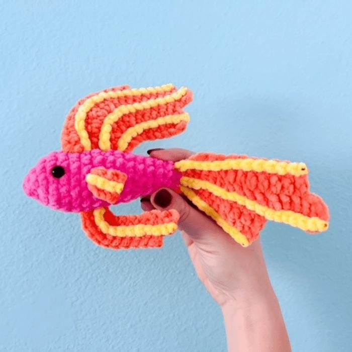 Beautiful Betta Fish Crochet Pattern – Versatile Amigurumi Design, Fun ...