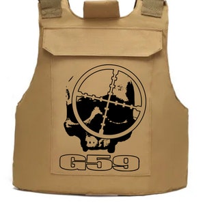 G59 Plate Carrier (TAN) Tactical Vest, Suicideboys, Hip-hop,trap. - Etsy