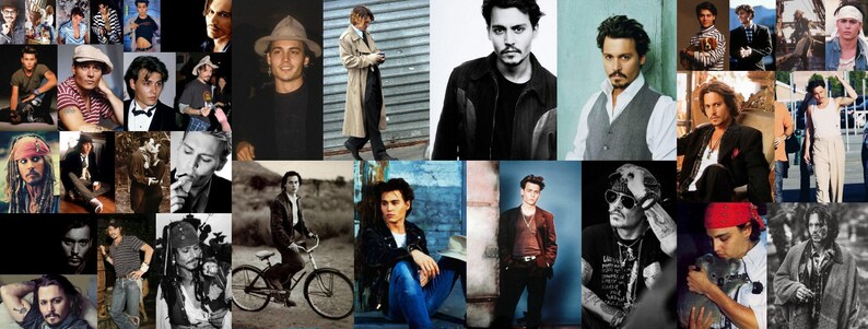 Johnny Depp Aesthetic Wall Collage Kit 130 Pieces - Etsy