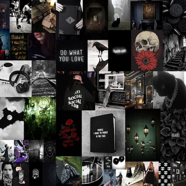 Red Wall Collage Kit - Etsy