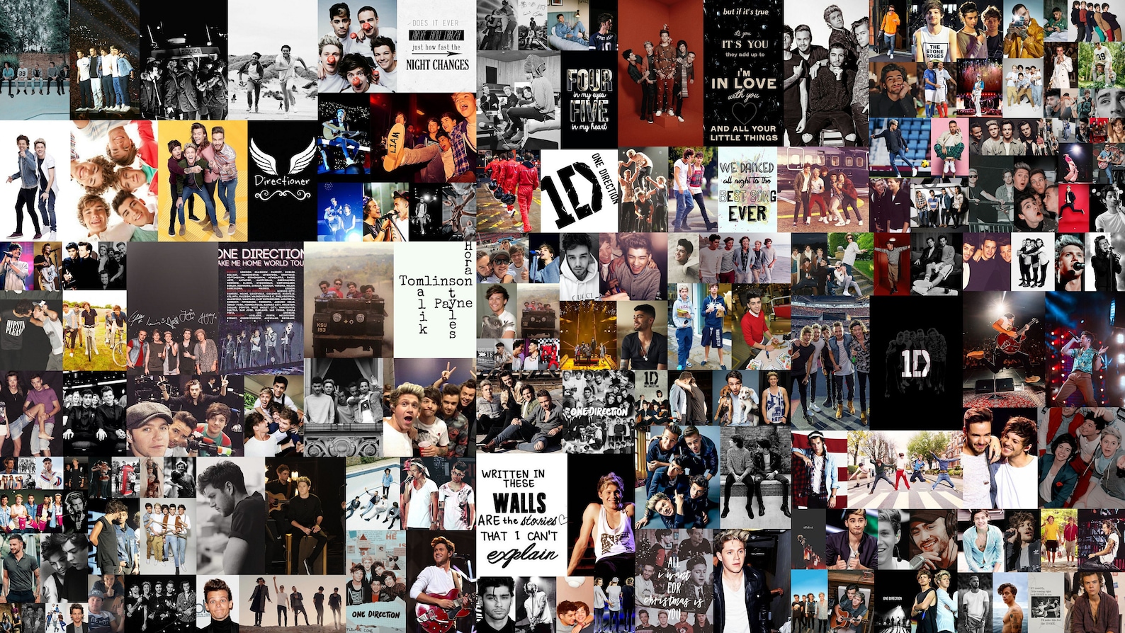 One Direction Aesthetic Wall Collage Kit 170 Pieces / 1D Harry Styles ...
