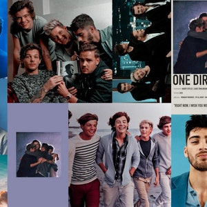 One Direction Blue Aesthetic Wall Collage Kit 50 Pieces / 1D Harry ...