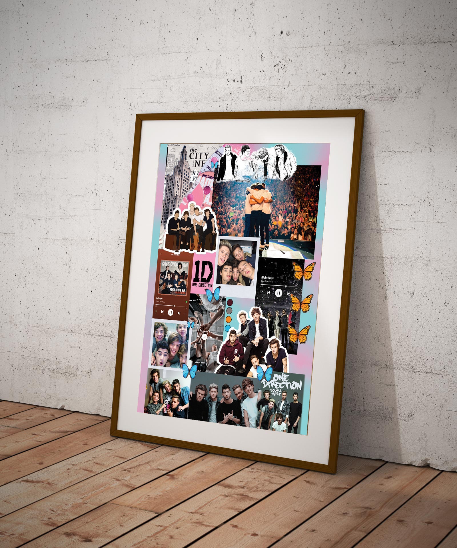 One Direction Aesthetic Wall Poster / 1D Harry Styles / Zayn Malik ...