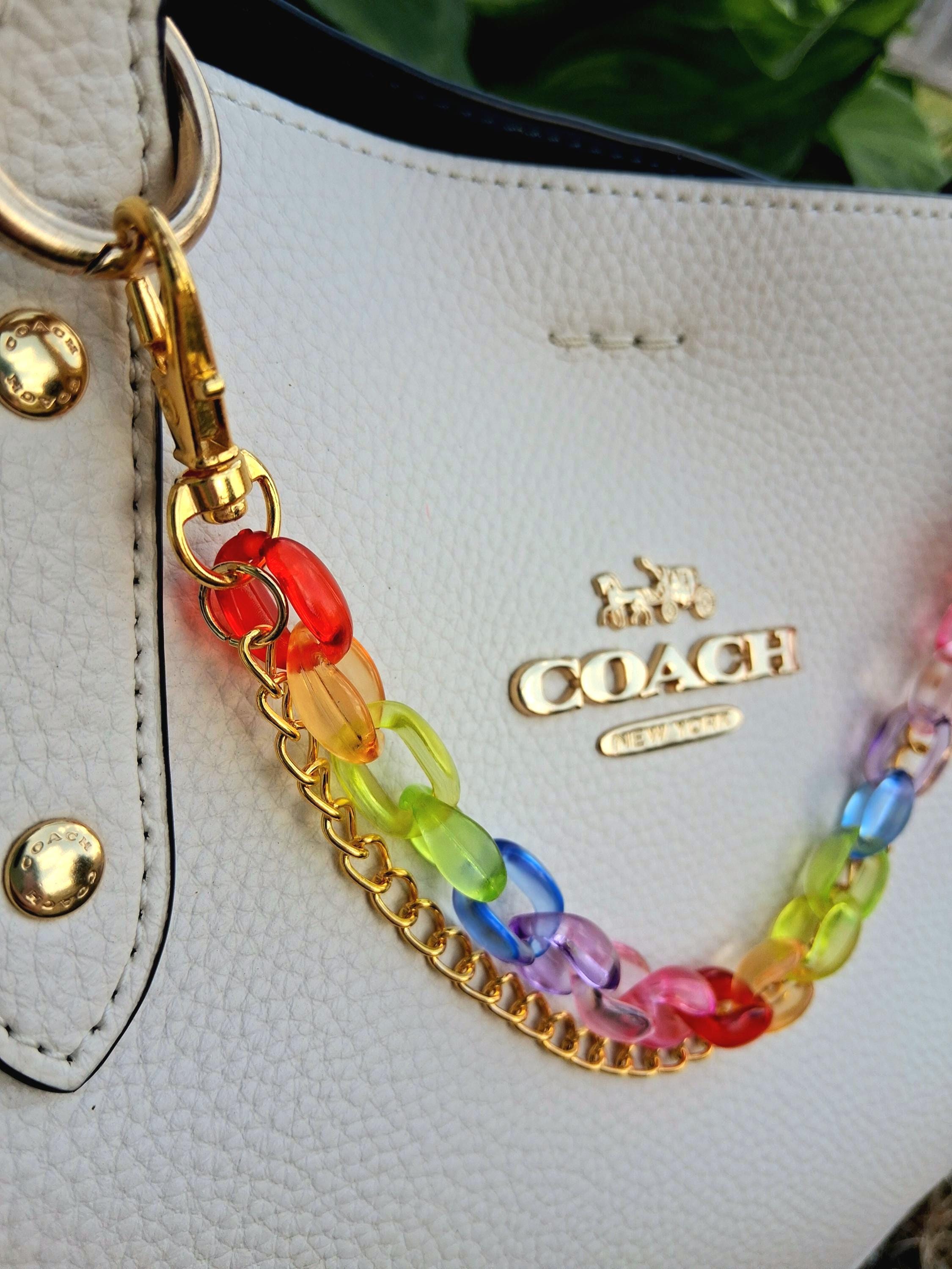 3D Acrylic Rainbow Purse Chain, Candy Color Bag Accessory - Etsy