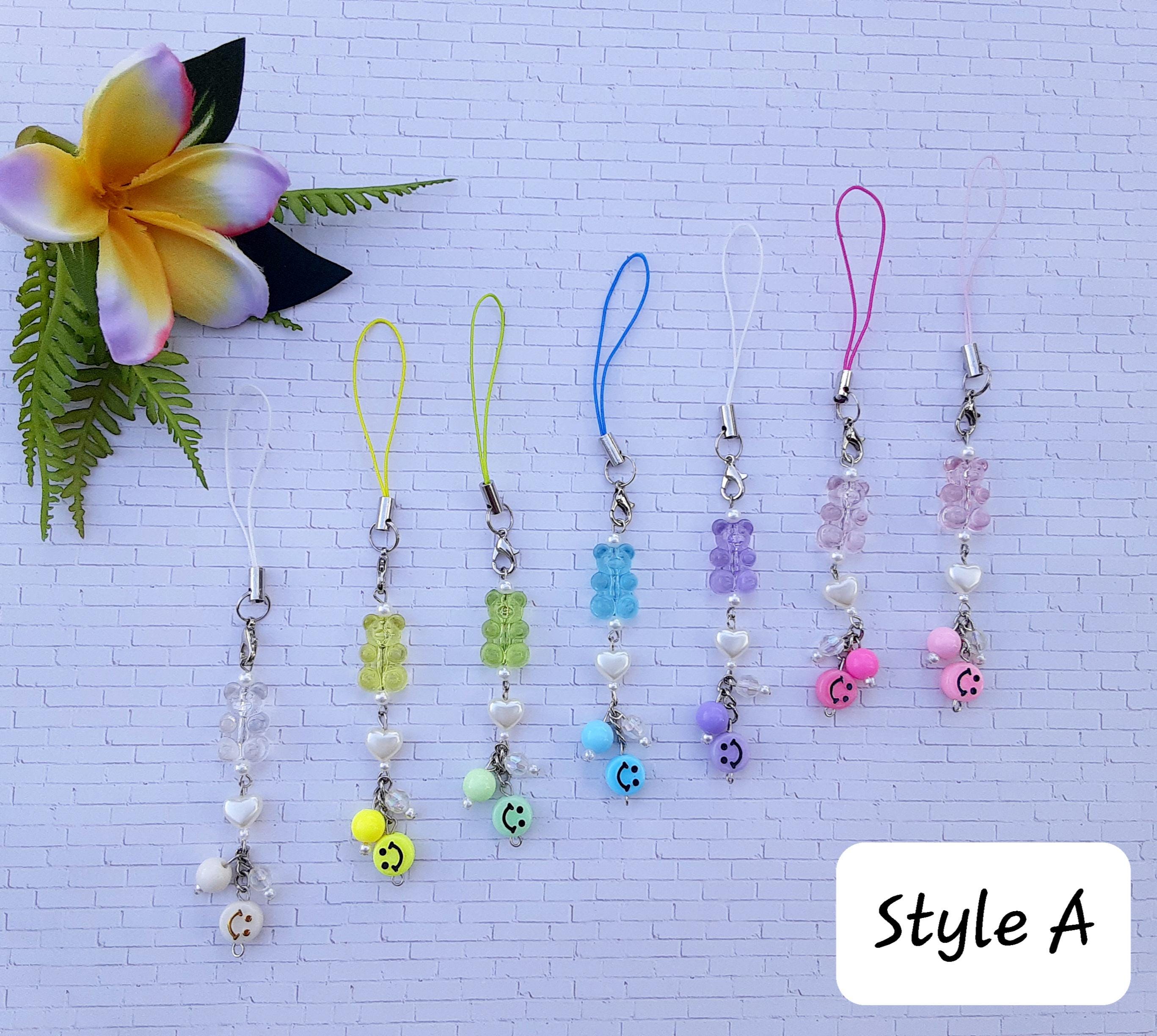 Gummy Bear Dangle Keychain Teddy Bear Handbag Charm Bright Colorful ...