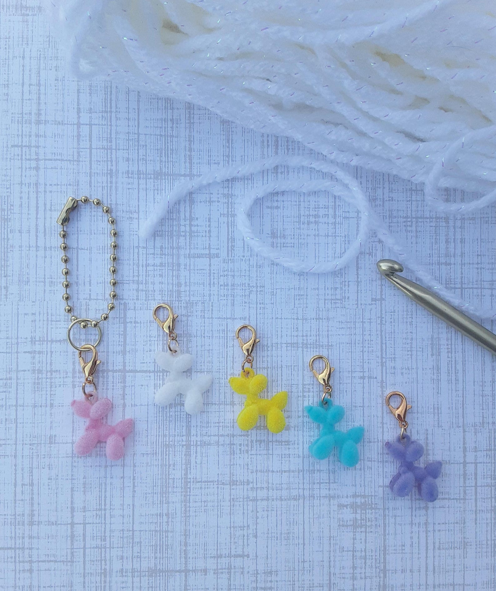 Balloon Animal Amigurumi Stitch Markers for Crochet Colorful Fun ...