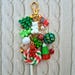 Christmas Candy Bag Charm, Holiday Keychain, Gummy Bear Lollipop Purse ...