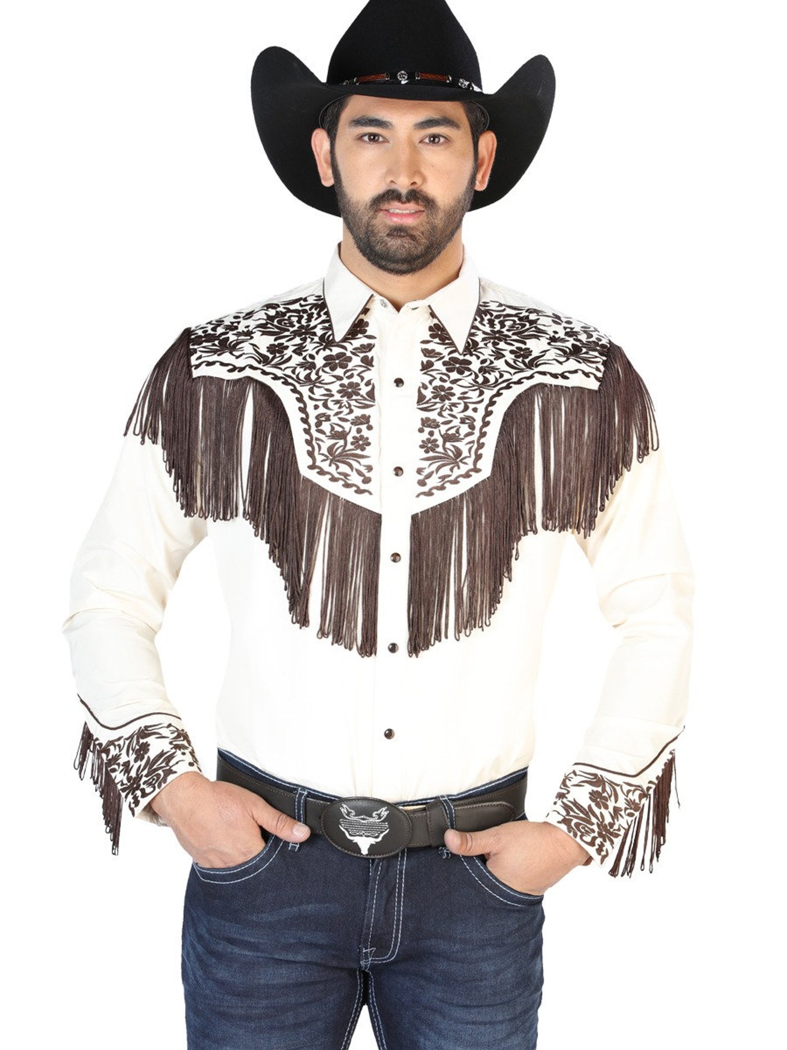 Camisa Vaquera De Hombre Con Barbitas - Men's Cowboy Shirt - Etsy
