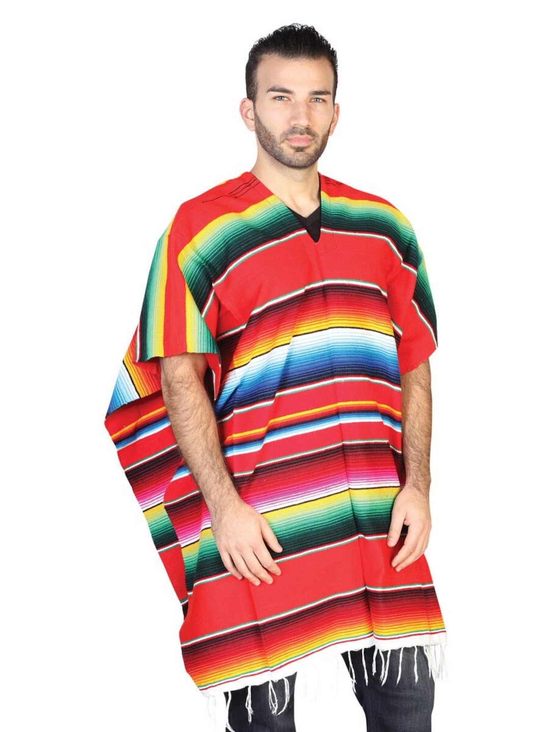 Mexican Serapes - Aztec Calendar Serape - Mexican Ponchos - Traditional ...