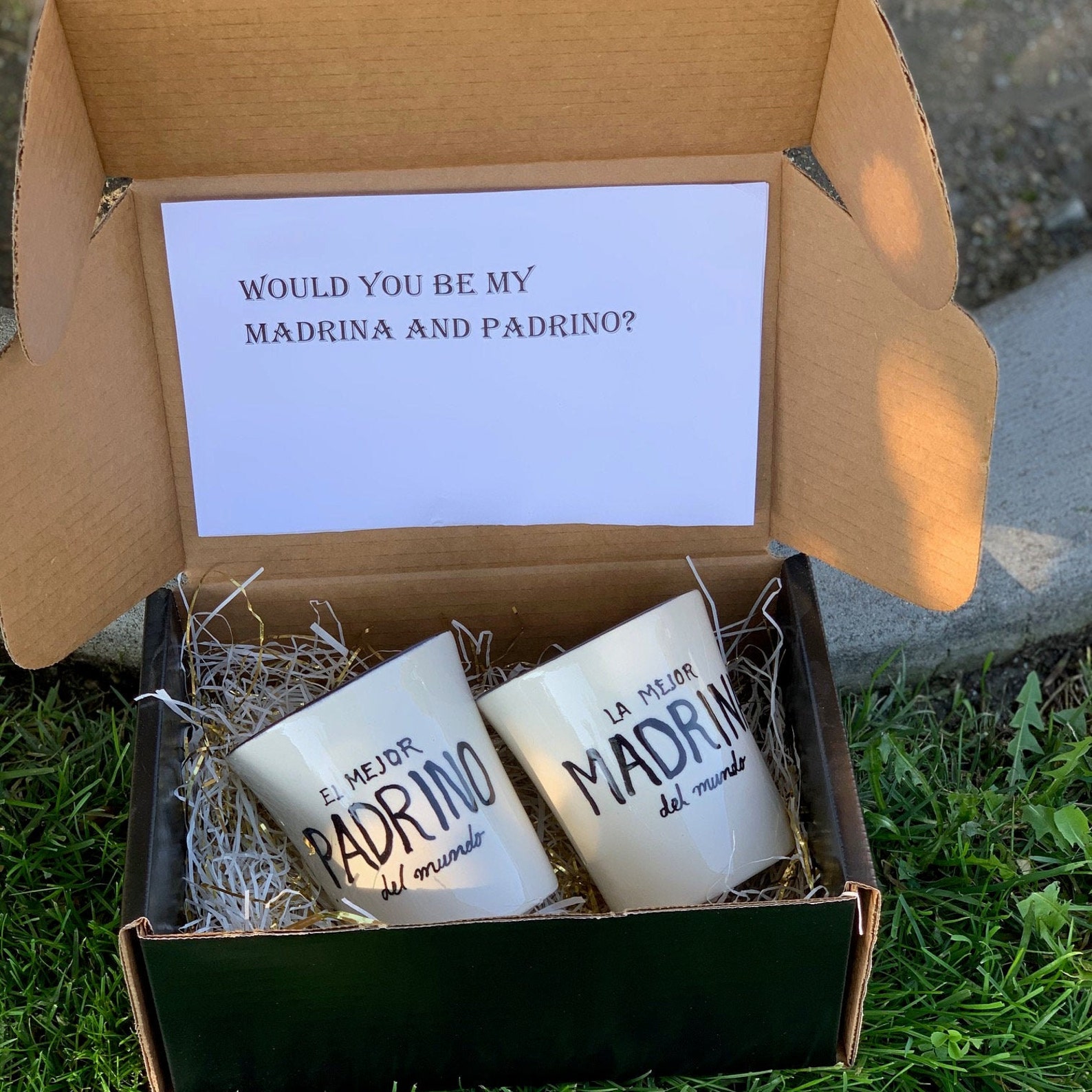 Madrina and Padrino Proposal Mug Serias Mi Madrina Y Padrino - Etsy