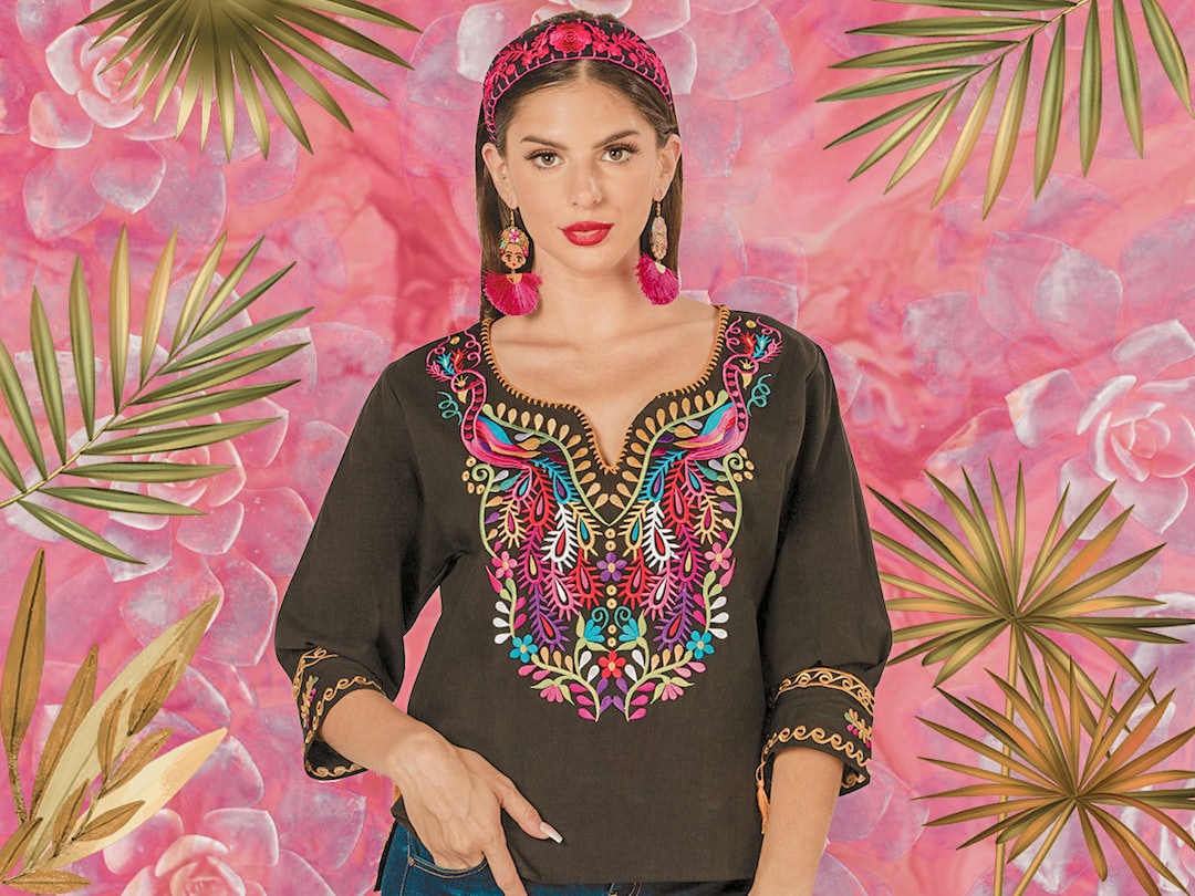 Boho Top - Blusa Bordada Mexicana - Mexican Blouses for Woman - Blusas ...