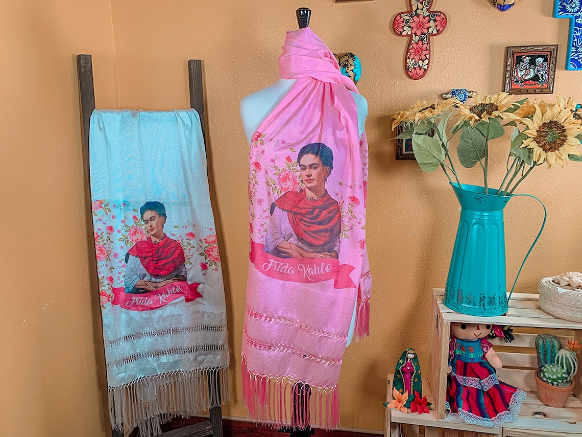 Frida Kahlo Shawl Wrap Rebozo De Frida Kahlo Enveloppement - Etsy France
