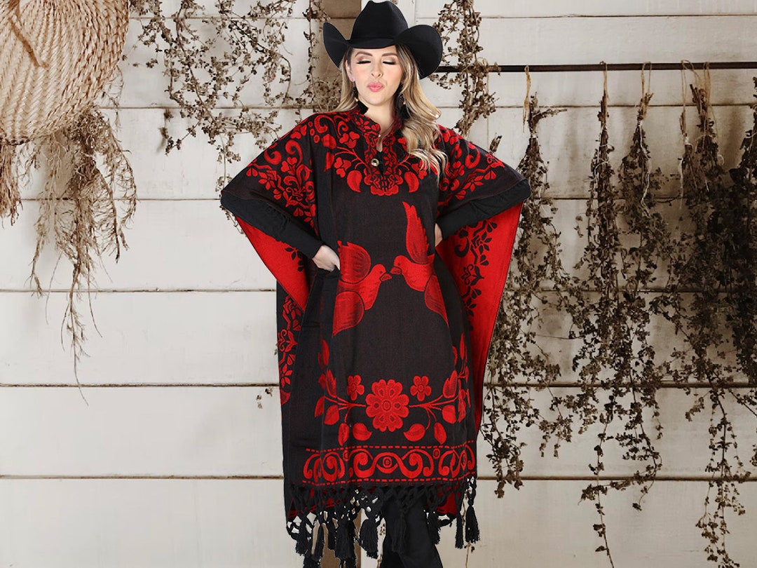 Mexican Poncho - Different Colors and Designs - Pullover Poncho ...