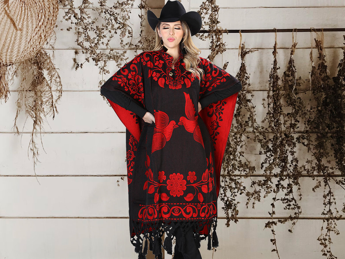 Mexican Poncho - Different Colors and Designs - Pullover Poncho ...