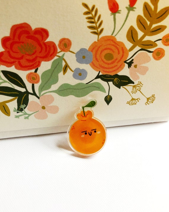 Orange / Dekopon / Hallabong / Sumo Mandarin Acrylic Pin | Etsy