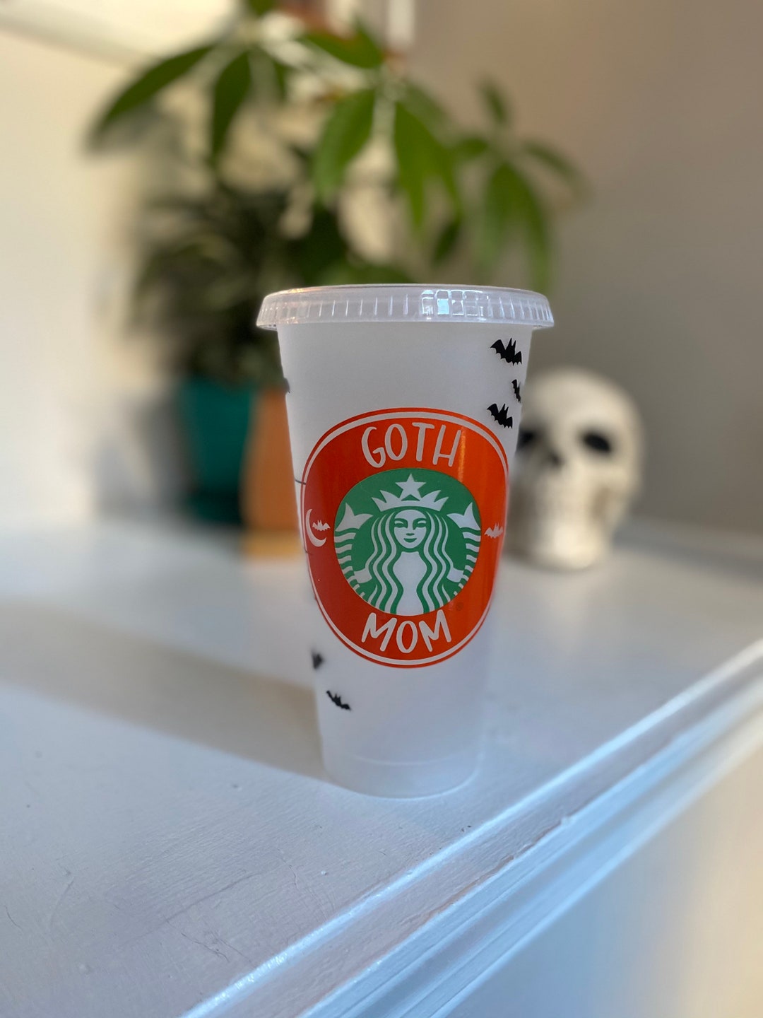 Goth Mom | Halloween | Custom Starbucks Cold Cup | Halloween Gift - Etsy