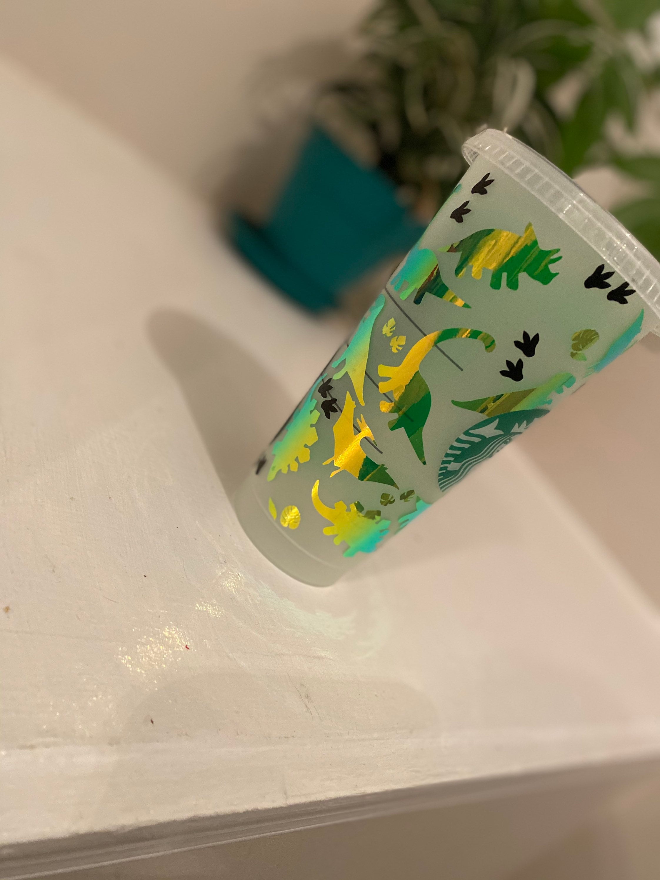 Dinosaur Cup | Custom Dinosaur | Custom Starbucks Cup | Personalized ...