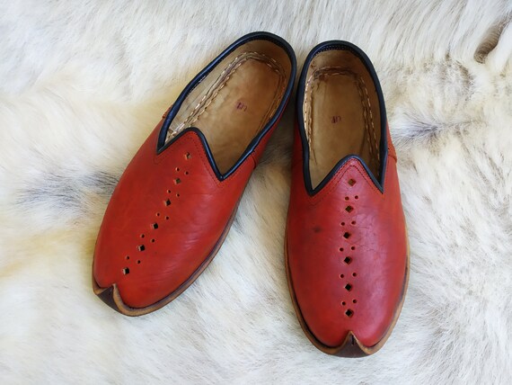 Medieval Period Leather Slippers Handmade Turkish Shoes - Etsy