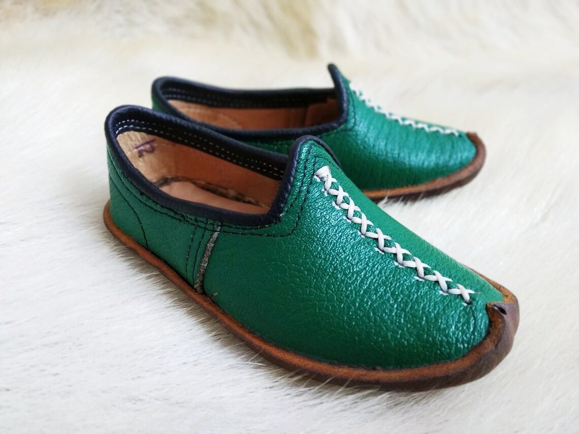Turkish Authentic Shoes Medieval Handmade Leather Slip Ons - Etsy