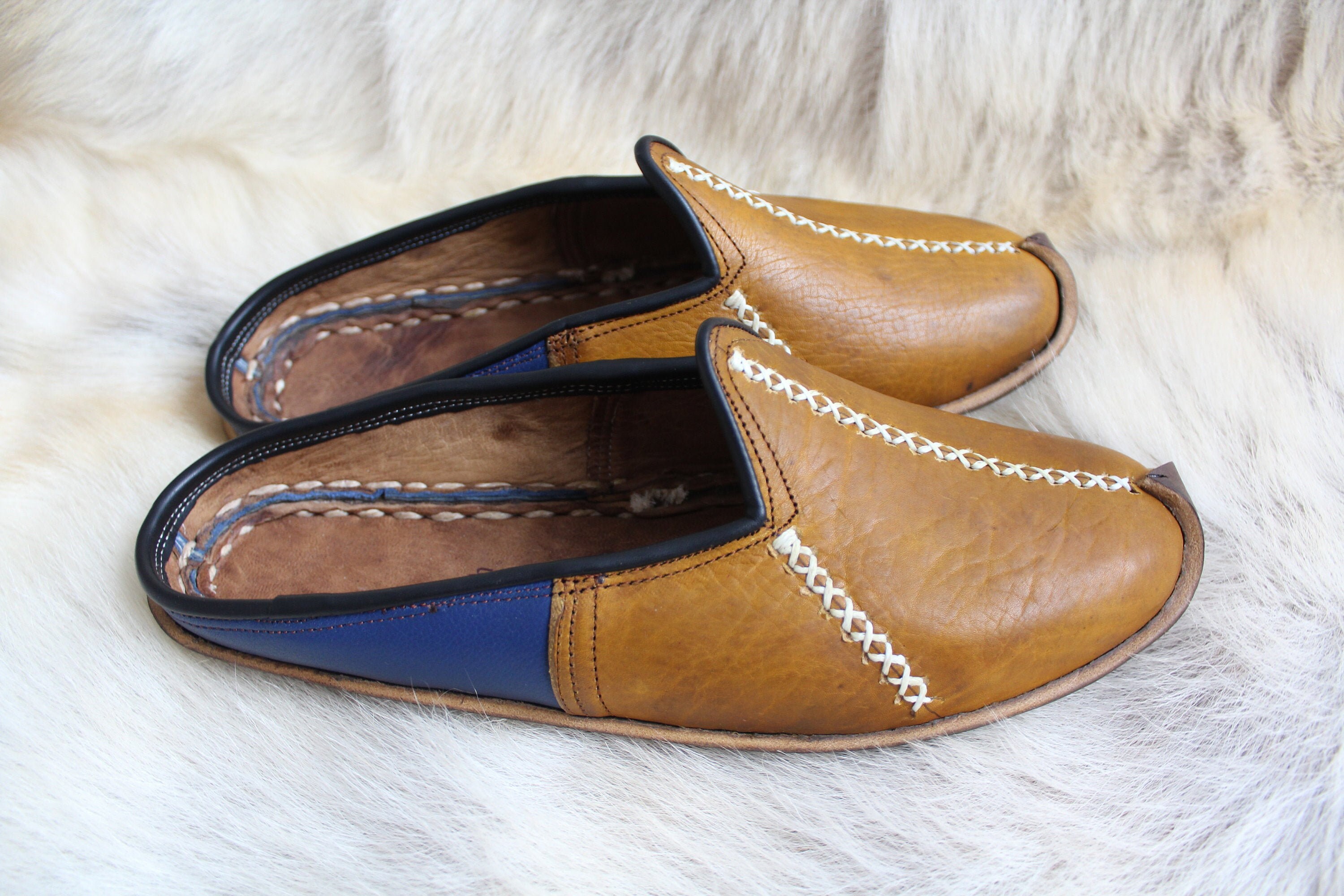 Mens Vintage Style Slippers, House Shoes, Loafers