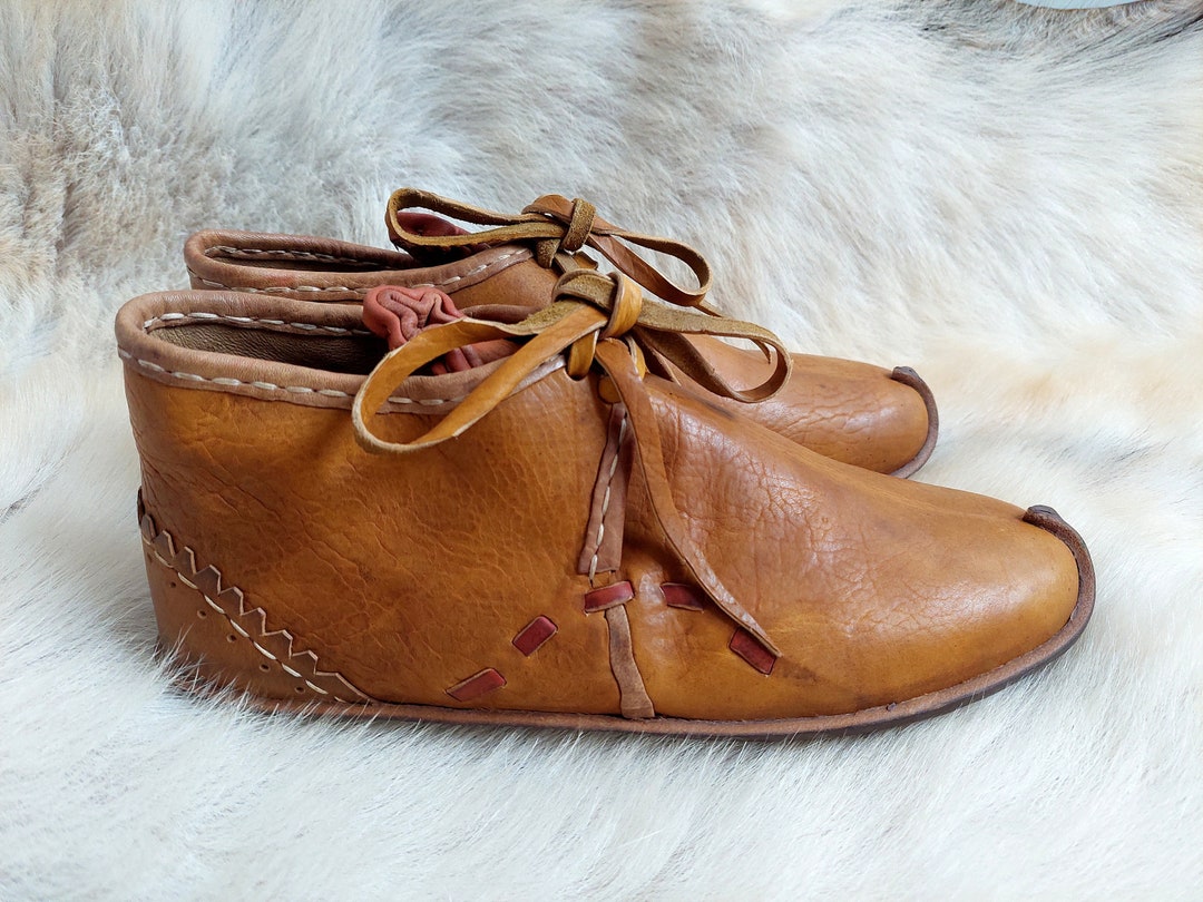 Ancient Age Hunnic Empire Warrior Boots Turkish Leather Shoes Medieval ...