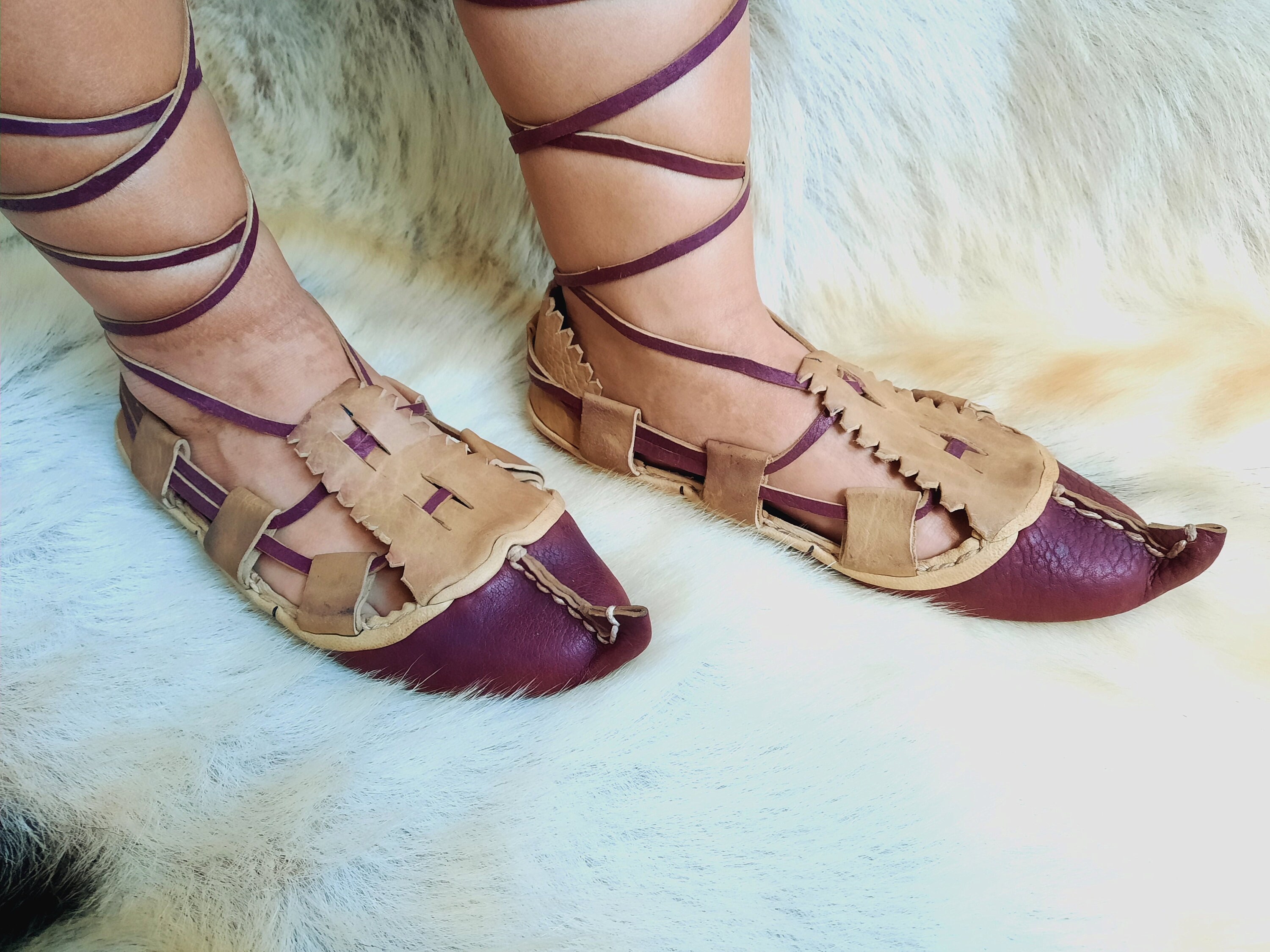 Handmade Traditional Sandals Medieval Turkish Shoes Leather | Etsy