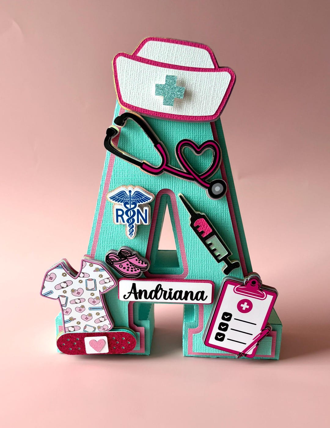 Personalized Nurse 3D Letter, RN Graduation Gift, Desk Decor - Etsy