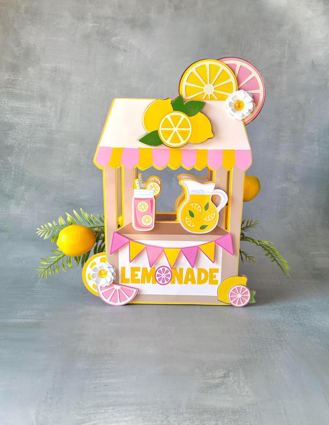 Lemonade Stand Centerpiece: Pink Lemonade Party Decor - Etsy