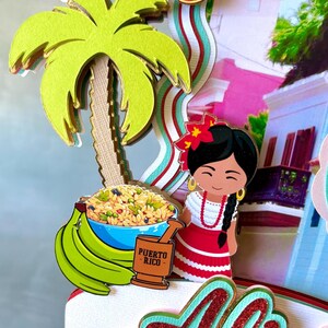 Puerto Rico Cake Topper: La Isla Del Encanto Theme, Tropical Birthday ...