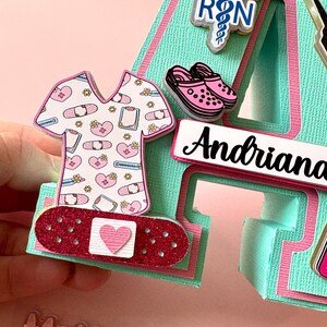 Personalized Nurse 3D Letter, RN Graduation Gift, Desk Decor - Etsy
