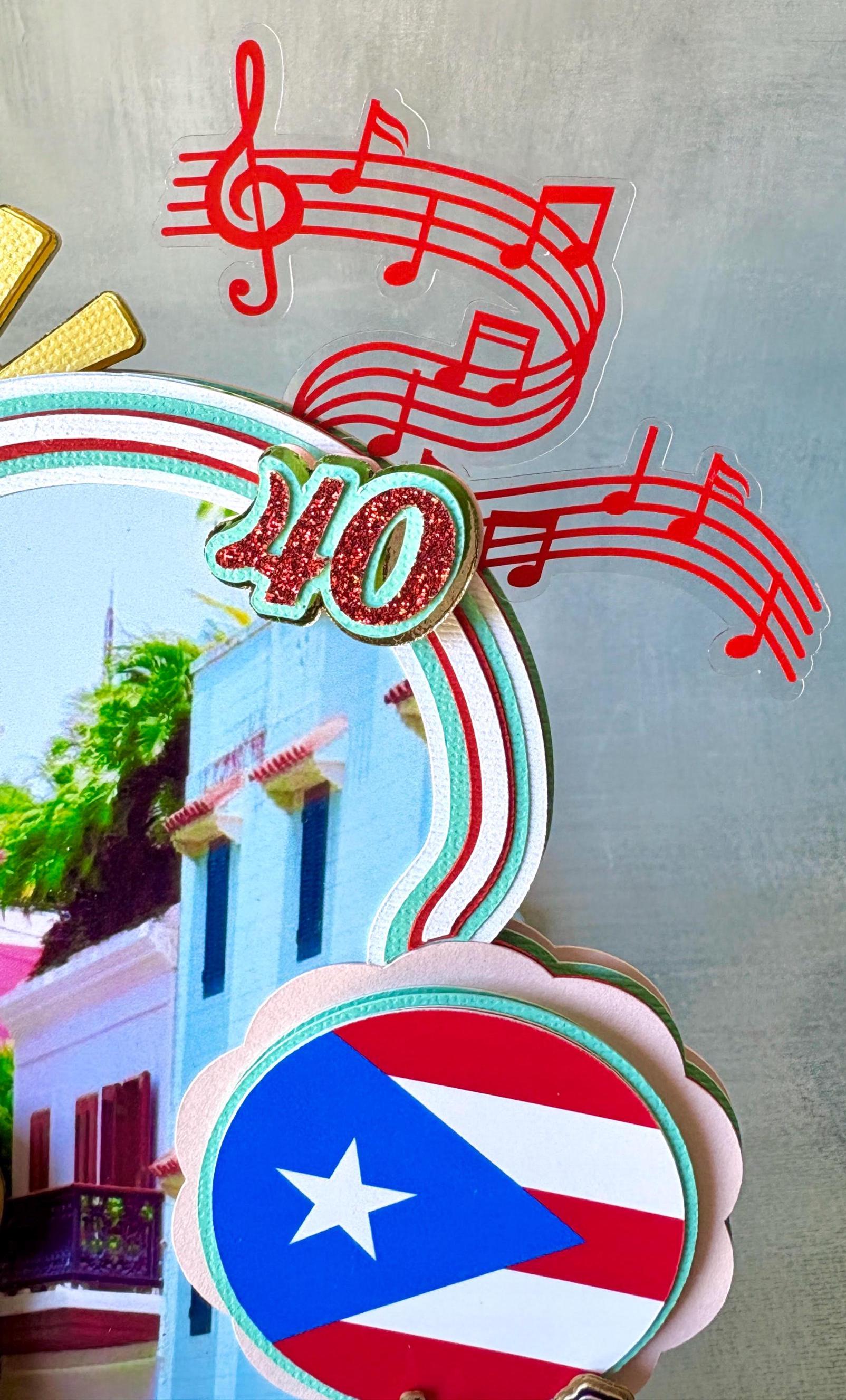 Puerto Rico Cake Topper: La Isla Del Encanto Theme, Tropical Birthday ...