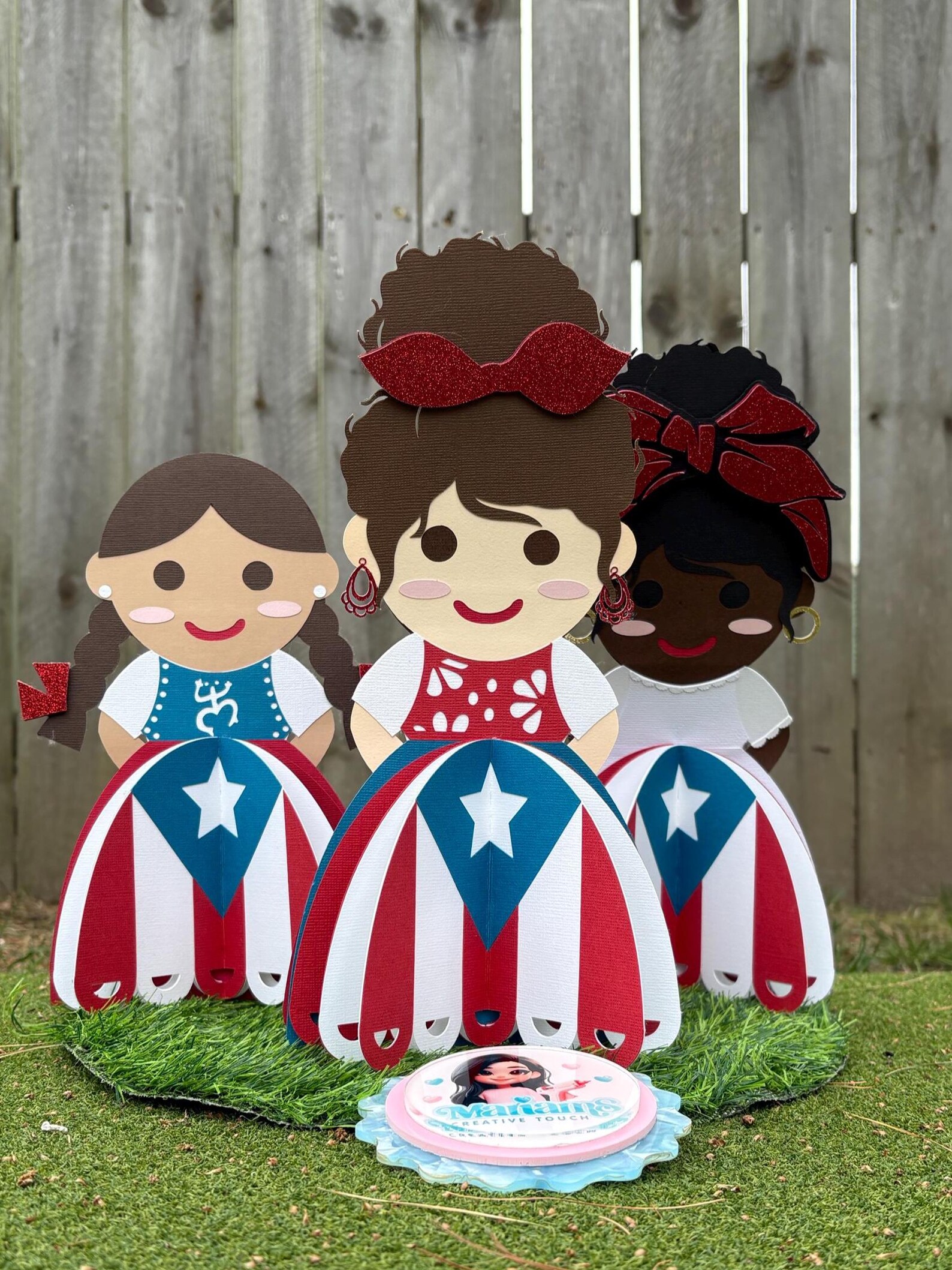 Puerto Rican Dolls Centerpieces: Boricua Heritage Party Decor (set of 3 ...