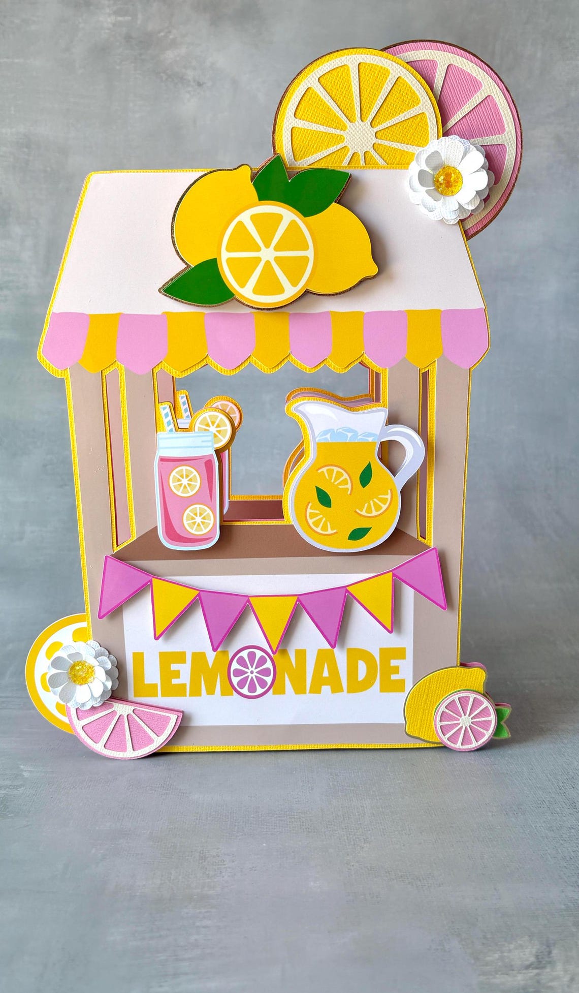 Lemonade Stand Centerpiece: Pink Lemonade Party Decor - Etsy