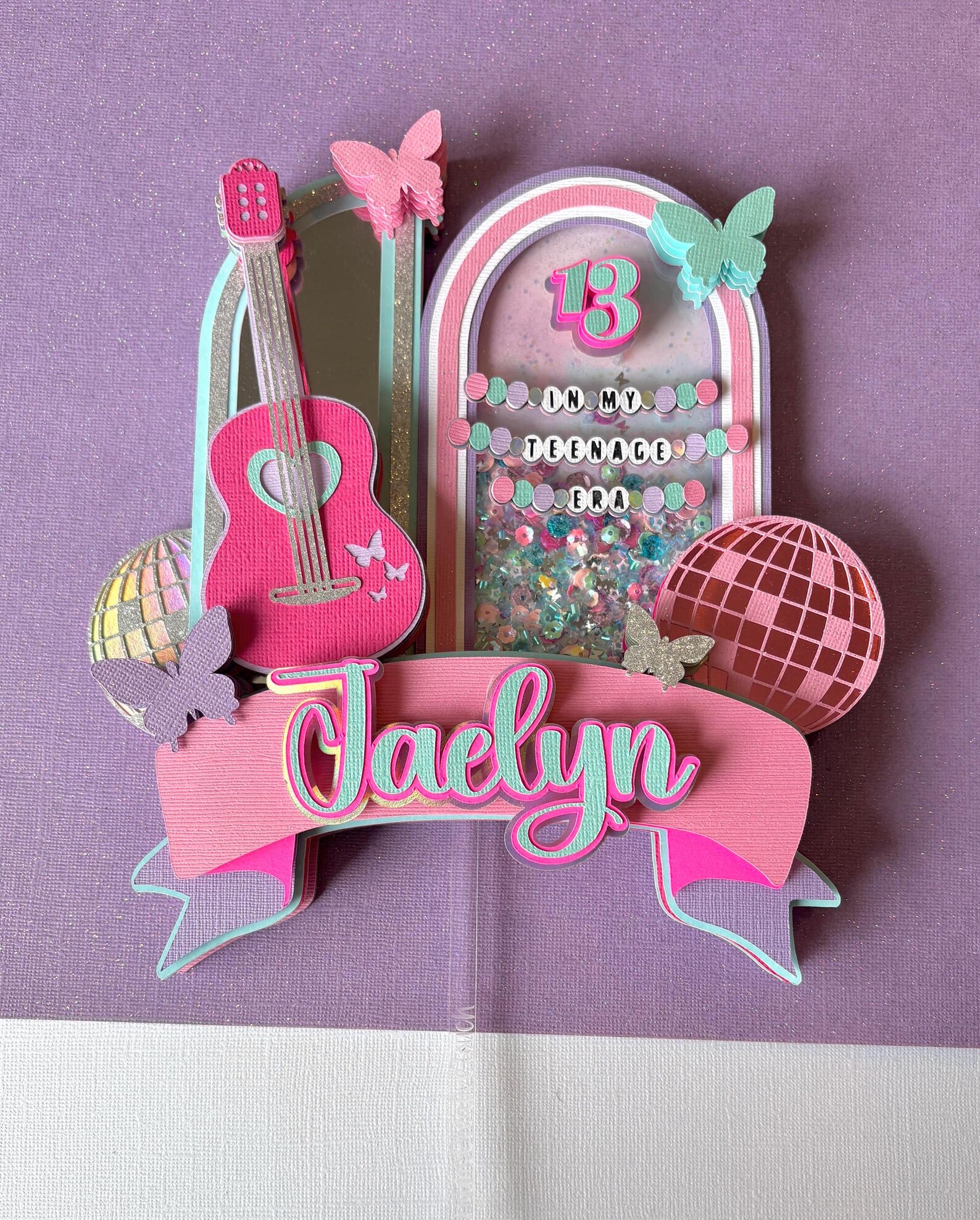 Personalized Swiftie Cake Topper: Birthday Party Shaker - Etsy
