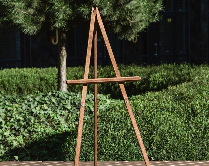Wooden Welcome Sign Stand, Standing Floor Easel, Portable Sign Holder ...