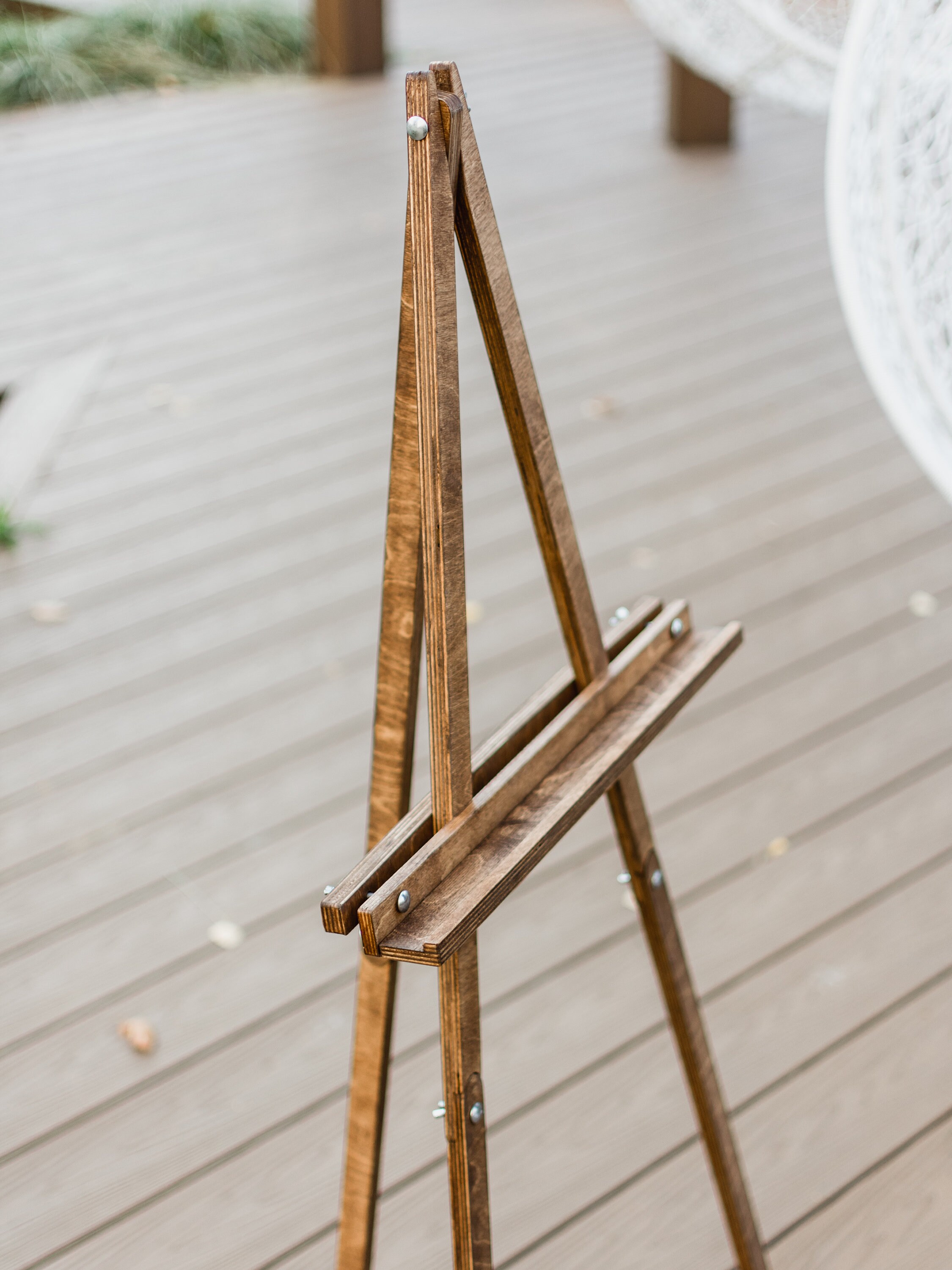 Wooden Welcome Sign Stand, Standing Floor Easel, Portable Sign Holder ...