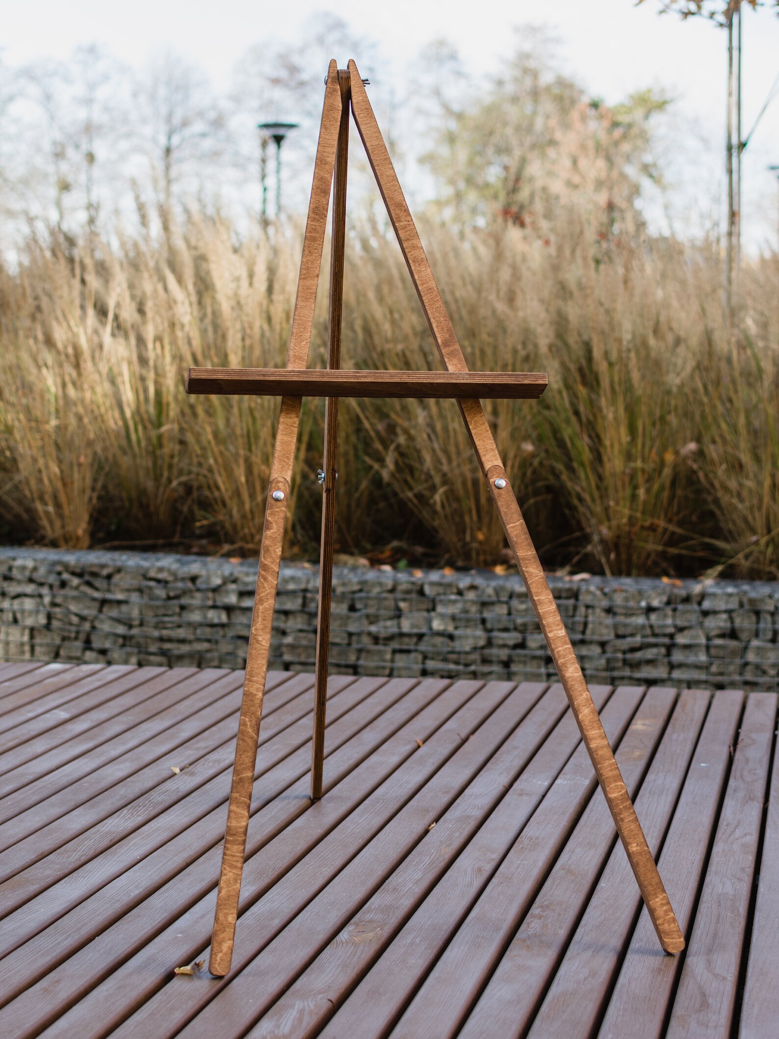 Wooden Welcome Sign Stand, Standing Floor Easel, Portable Sign Holder ...