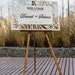 Wooden Welcome Sign Stand, Standing Floor Easel, Portable Sign Holder ...