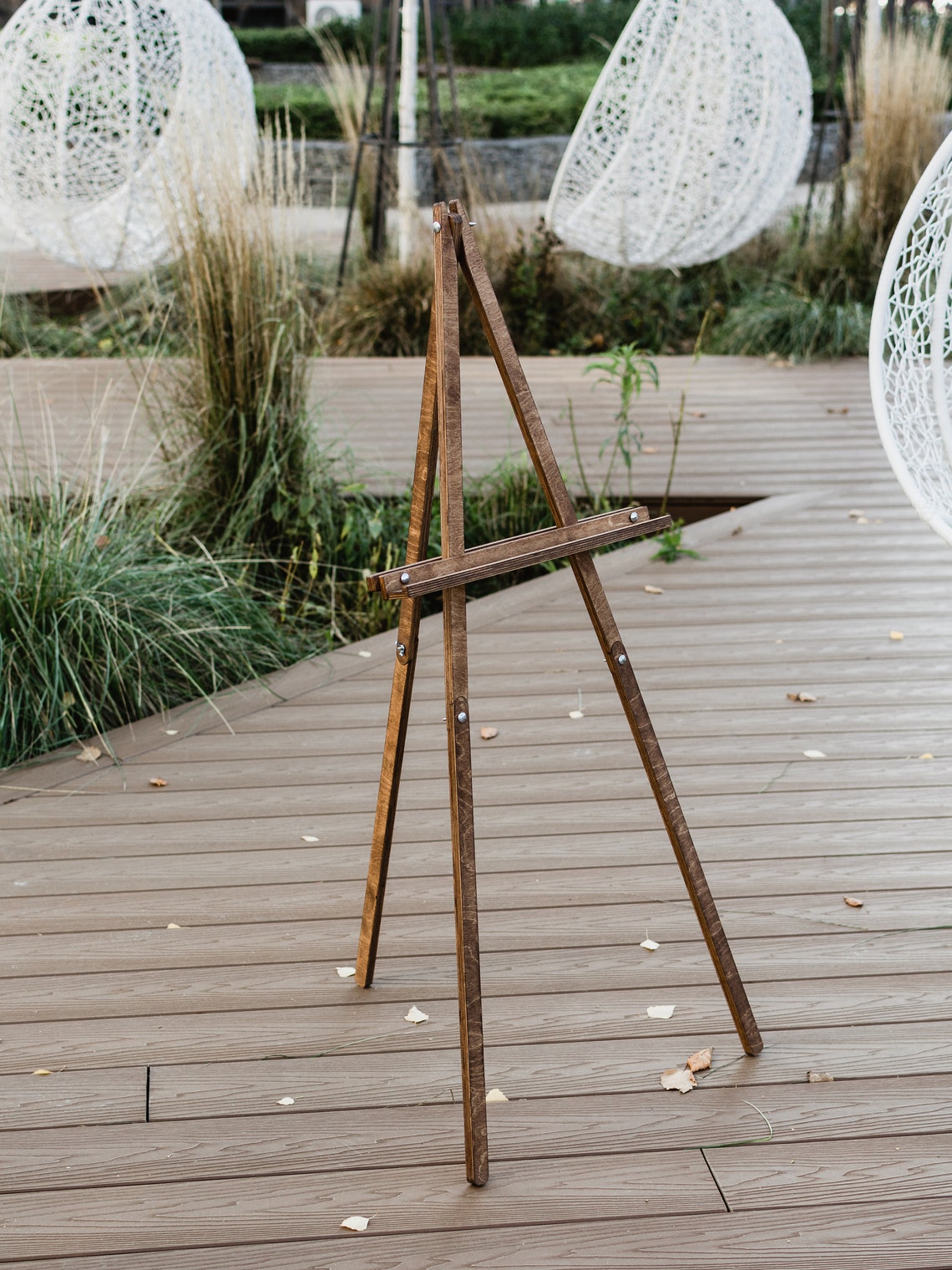 Wooden Welcome Sign Stand, Standing Floor Easel, Portable Sign Holder ...