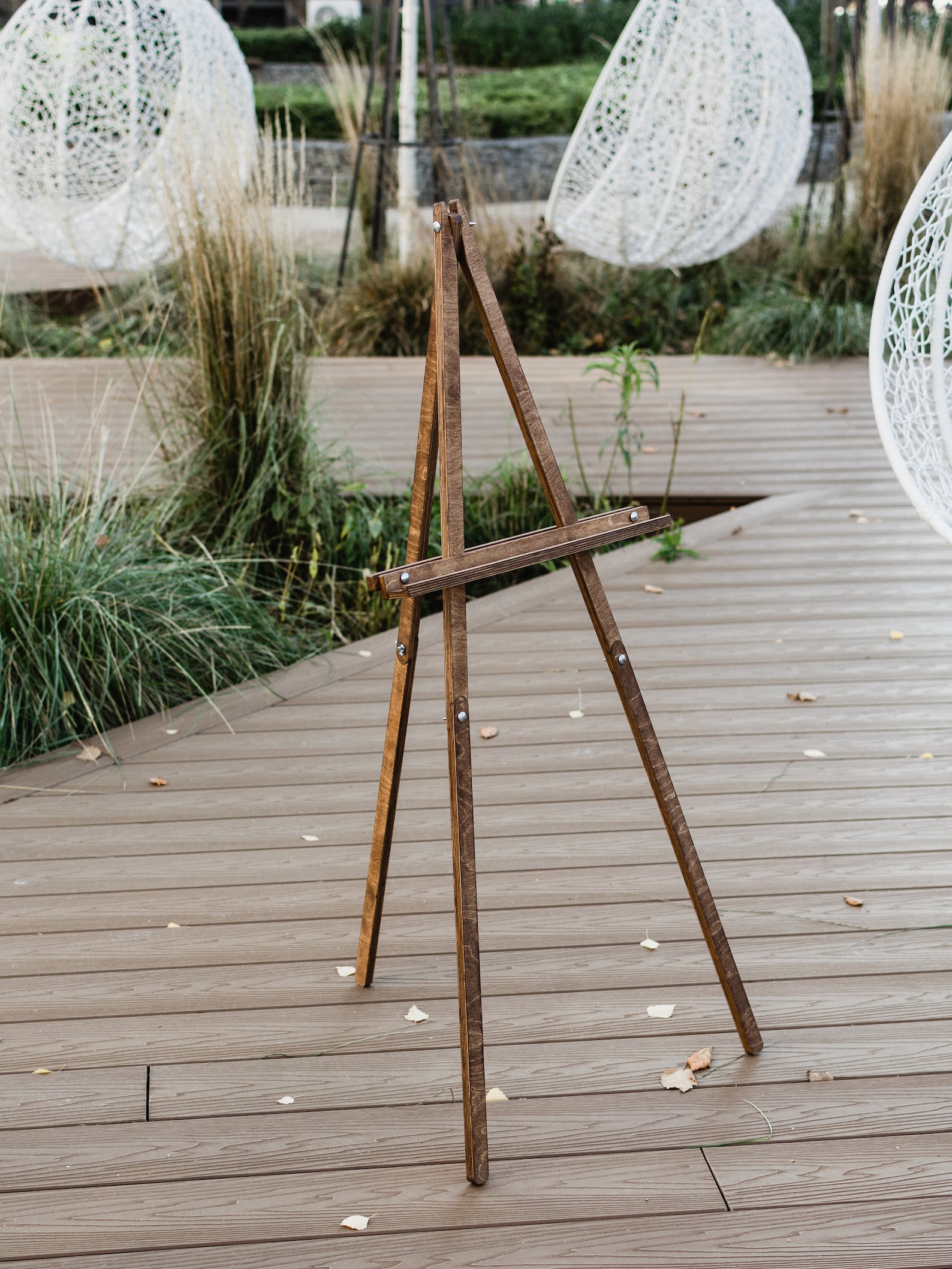 Wooden Welcome Sign Stand, Standing Floor Easel, Portable Sign Holder ...