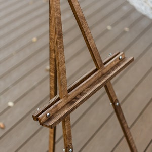 Wooden Welcome Sign Stand, Standing Floor Easel, Portable Sign Holder ...