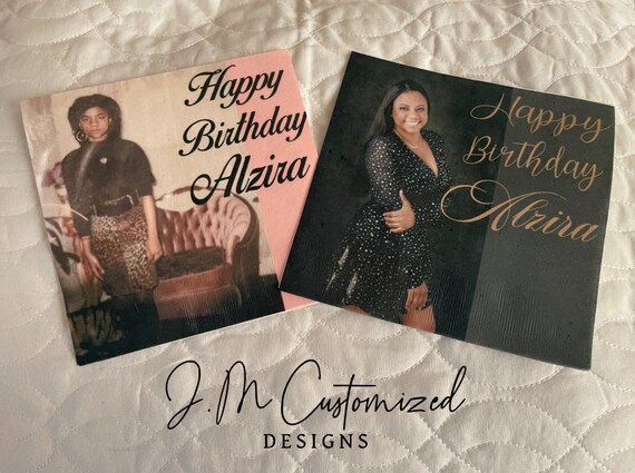 Custom Cocktail Napkins Photo Napkins Personalized Cocktail - Etsy