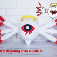 Custom Plush Toy Just Like Dark Matter // 16cm // Toy Made From Drawing ...